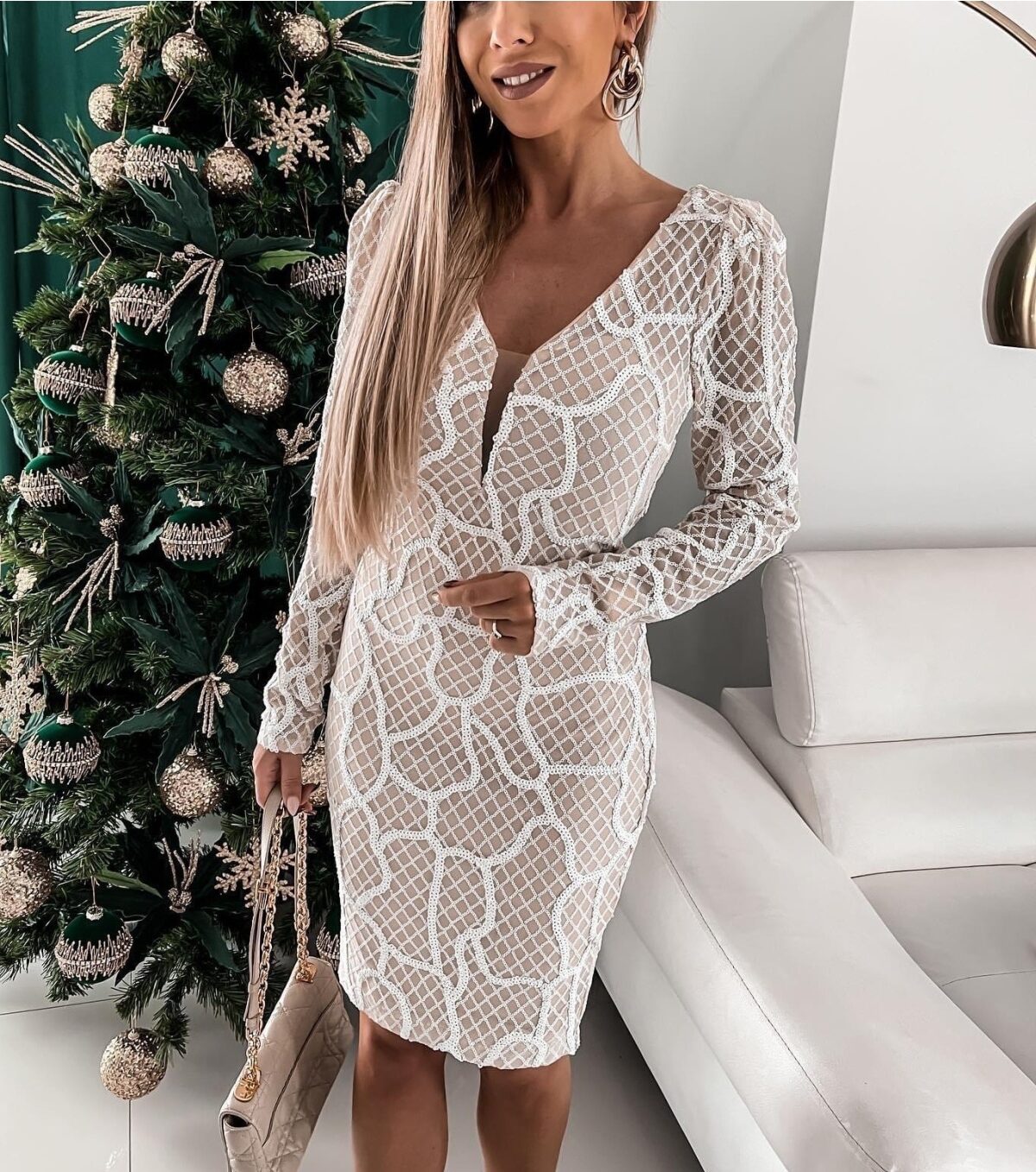 Littermustriga kleit - Karini Butiik